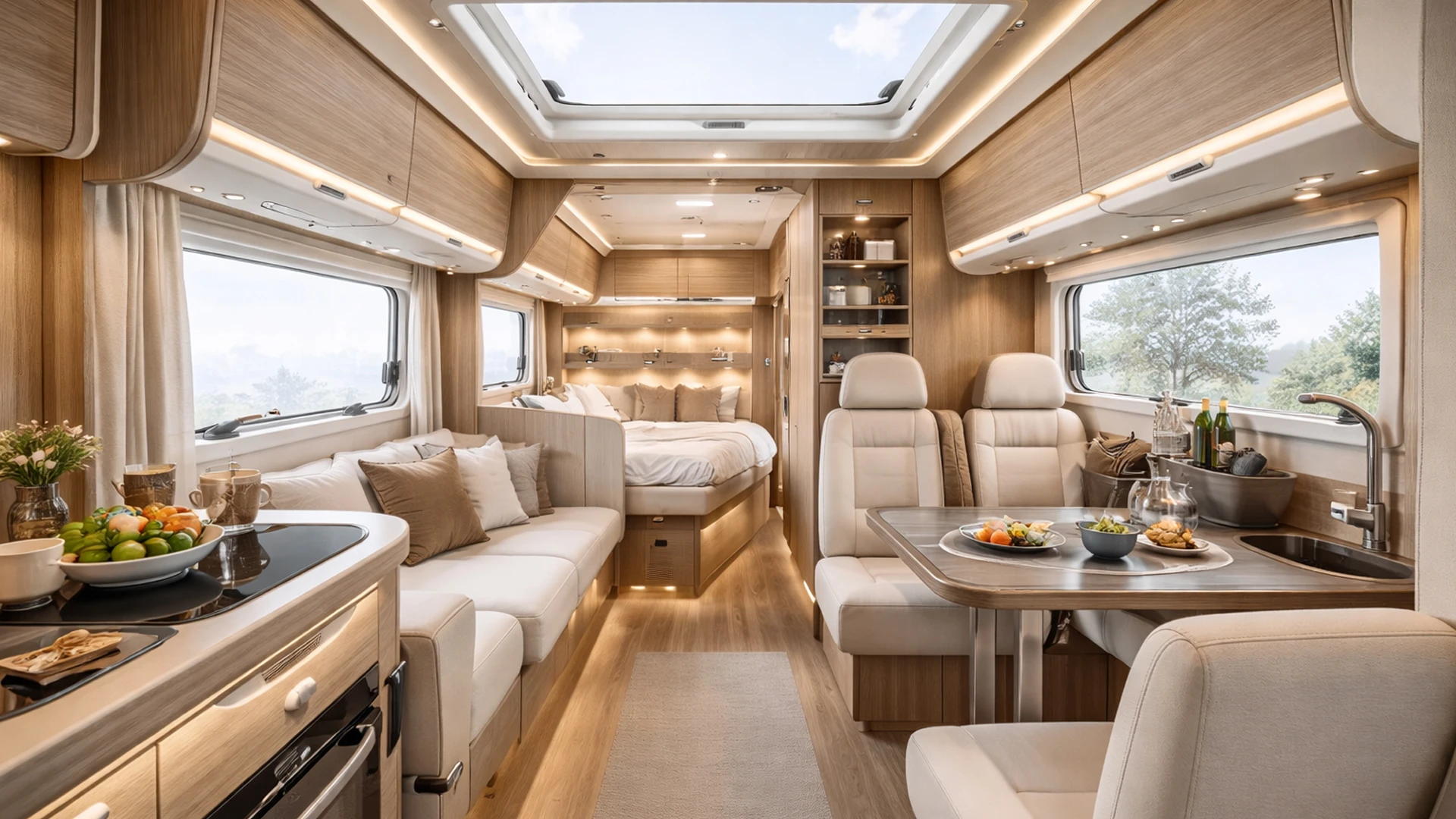 Interiores de las autocaravanas: distribuciones, diseño y plazas | M3 ...